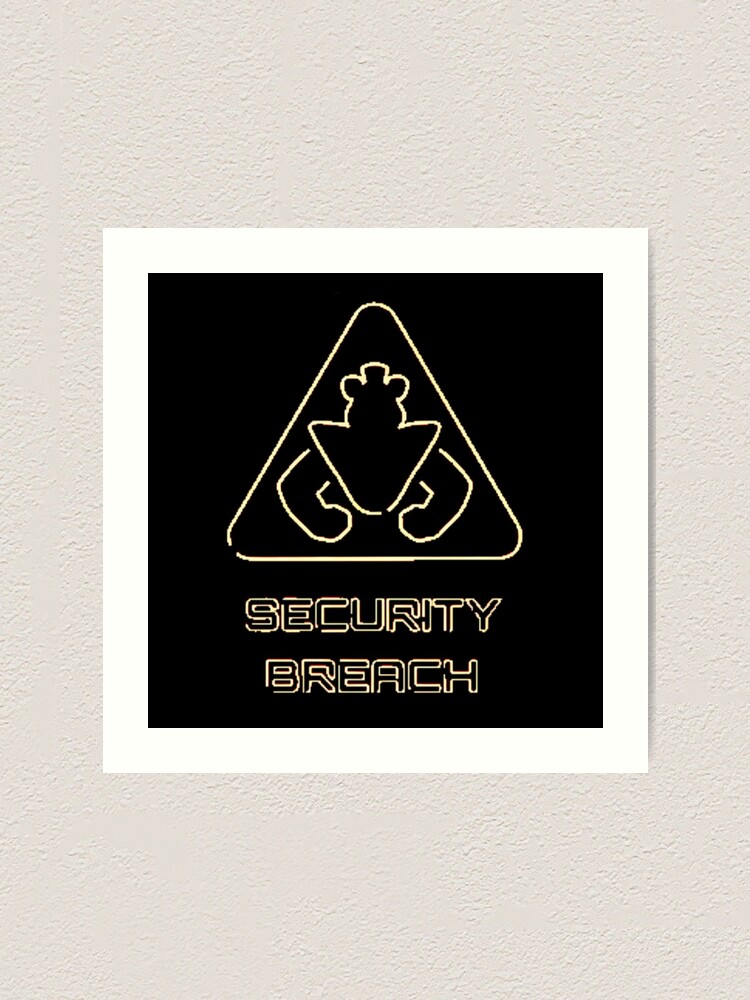 "Five Nights at Freddy's Security Breach Symbol Logo" Art Print for ...