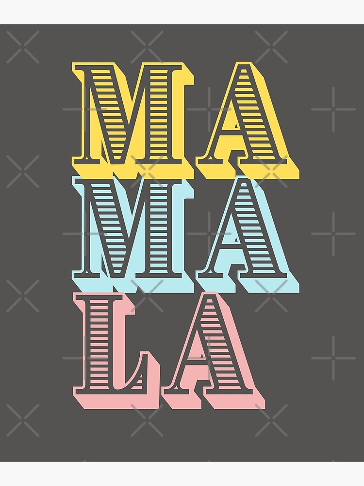 Póster «Kamala Mamala Harris Momala Biden 2020 diseño de colores pastel ...