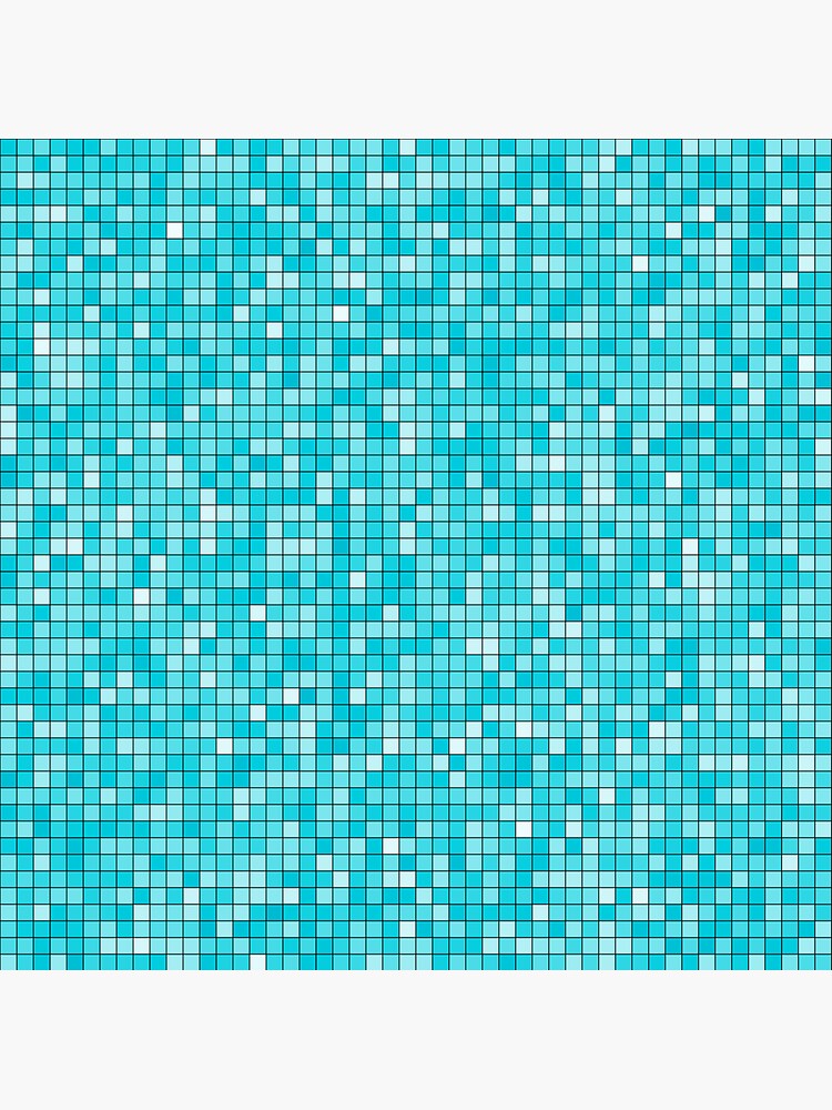 "Cyan Chequers (swimming Pool)" Sticker for Sale by rupertrussell ...