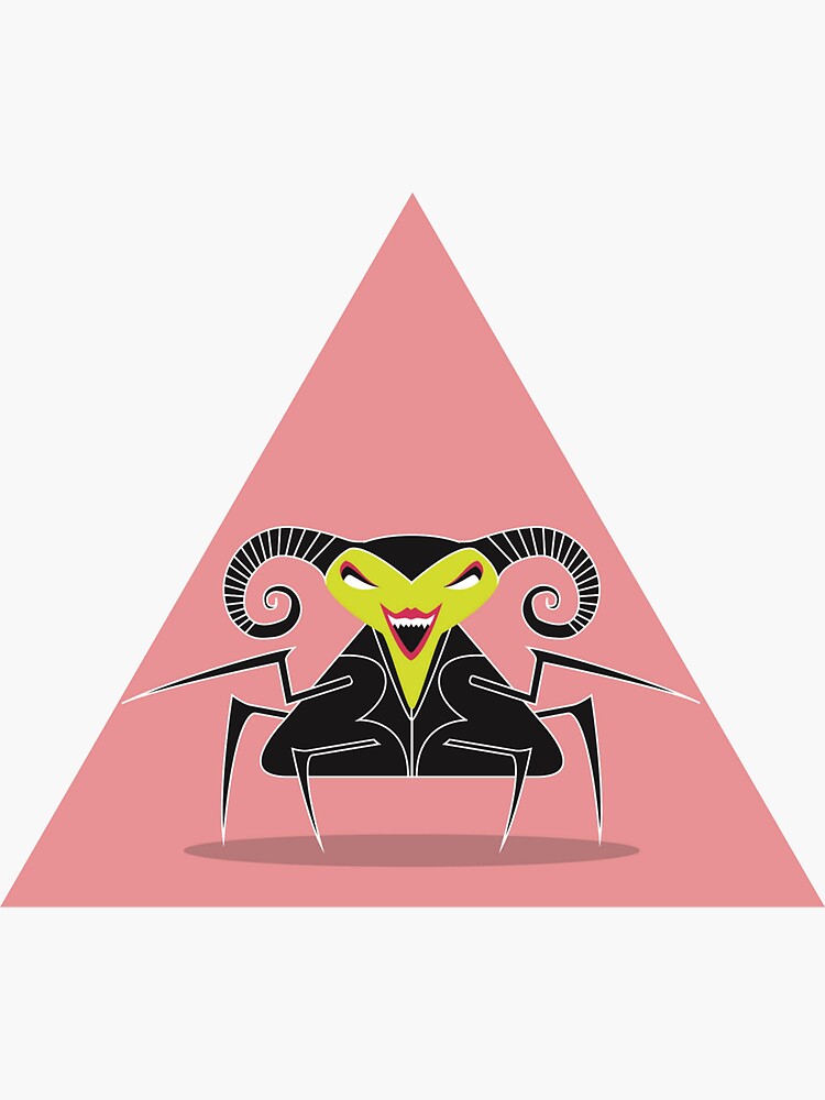 "Cute Triangle Monster" Sticker by DevereWint | Redbubble