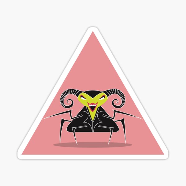 "Cute Triangle Monster" Sticker by DevereWint | Redbubble