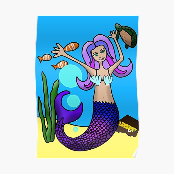 "Matilda's Marvellous Mermaid" Poster by MJolly86 | Redbubble
