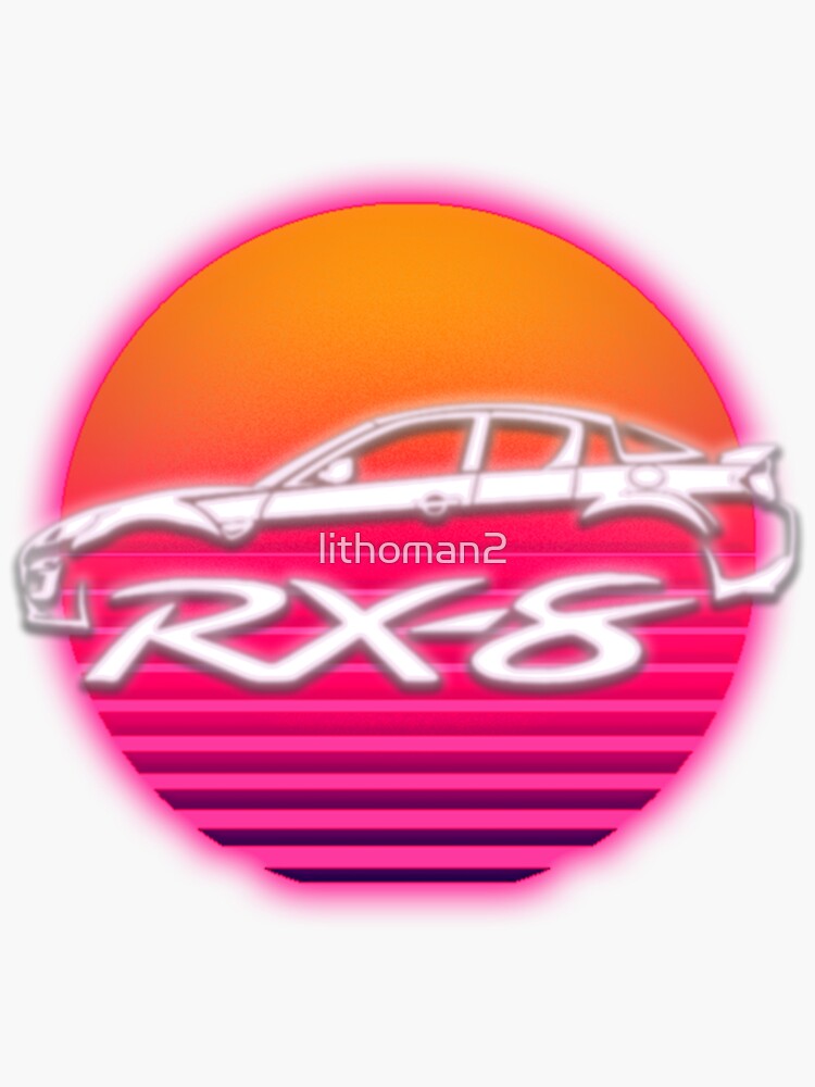 "Mazda RX-8 Outrun Emblem" Sticker for Sale by lithoman2 | Redbubble