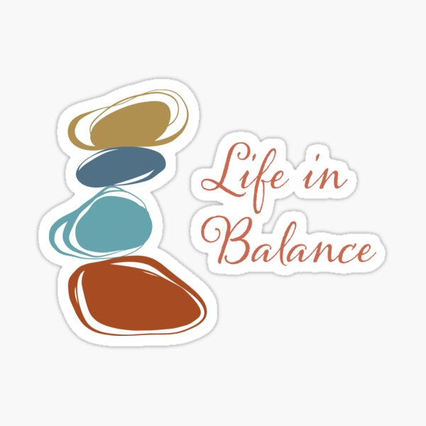 "Life In Balance - Zen Rock Balancing" Sticker for Sale by BrianSmith84 ...