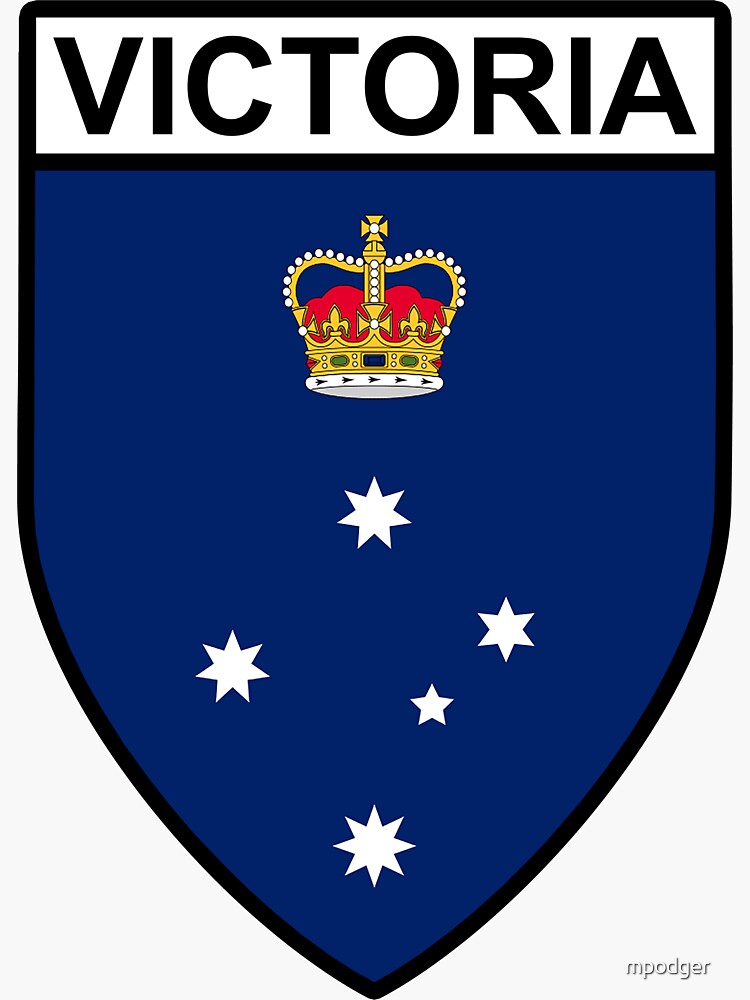 "Victoria Flag Gifts, Masks, Stickers & Products (GF)" Sticker for Sale ...