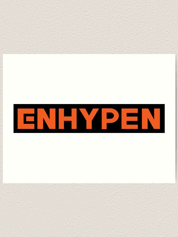 "ENHYPEN Kpop Group Logo Orange" Art Print by SugarSaint | Redbubble