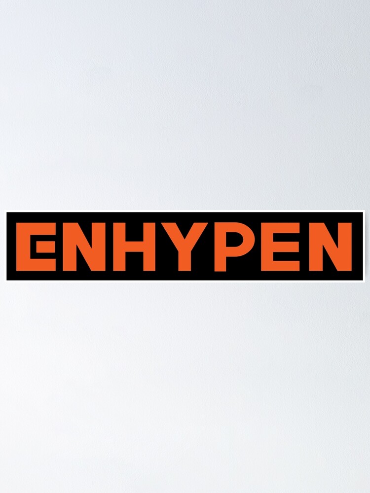 Póster «ENHYPEN Kpop Group Logo Naranja» de SugarSaint | Redbubble