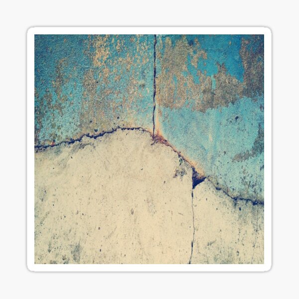 "Cracked wall" Sticker by Wassimaukla | Redbubble