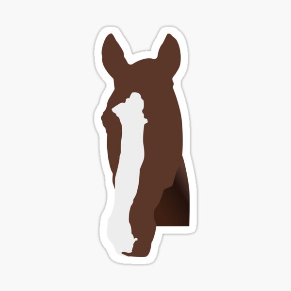 "Chestnut Horse" Sticker for Sale by Kirdanzig | Redbubble