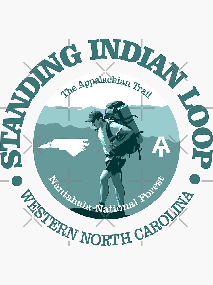 "Standing Indian Loop (T)" Sticker for Sale by curranmorgan | Redbubble