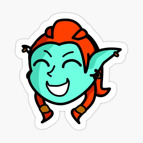 "Troll Grin" Sticker by CeranArt | Redbubble