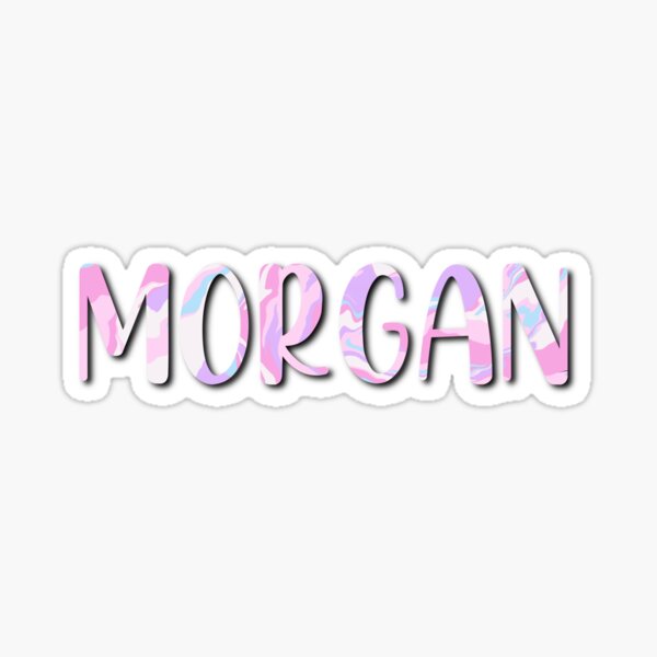 "Morgan" Sticker for Sale by dolphin1128 | Redbubble