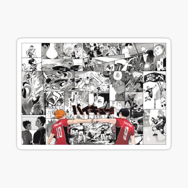 "Haikyuu manga style." Sticker for Sale by JordiAnfrons | Redbubble