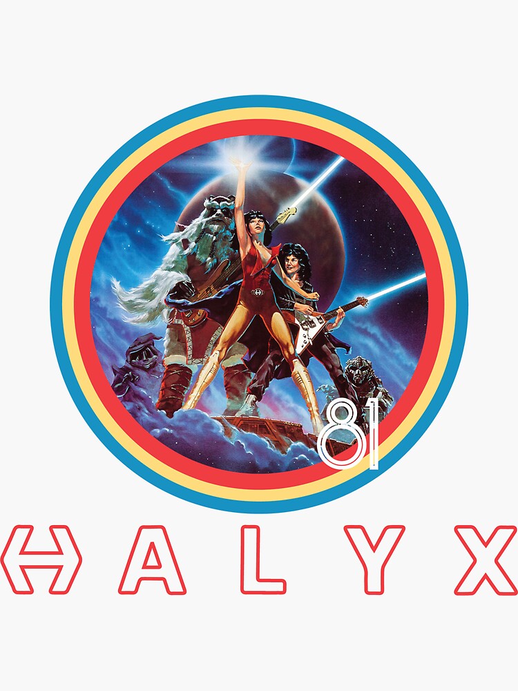 "Halyx Circle Iron-On Red" Sticker for Sale by ATOMICBOY | Redbubble