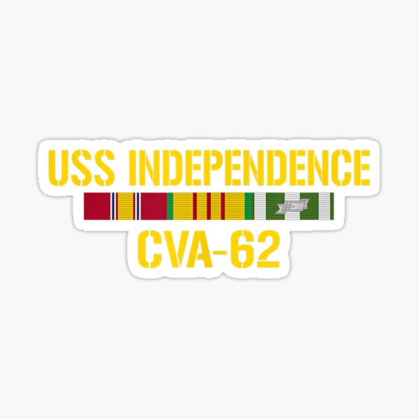 "Uss Independence Cva 62 Vietnam Veteran" Sticker for Sale by Clayton ...