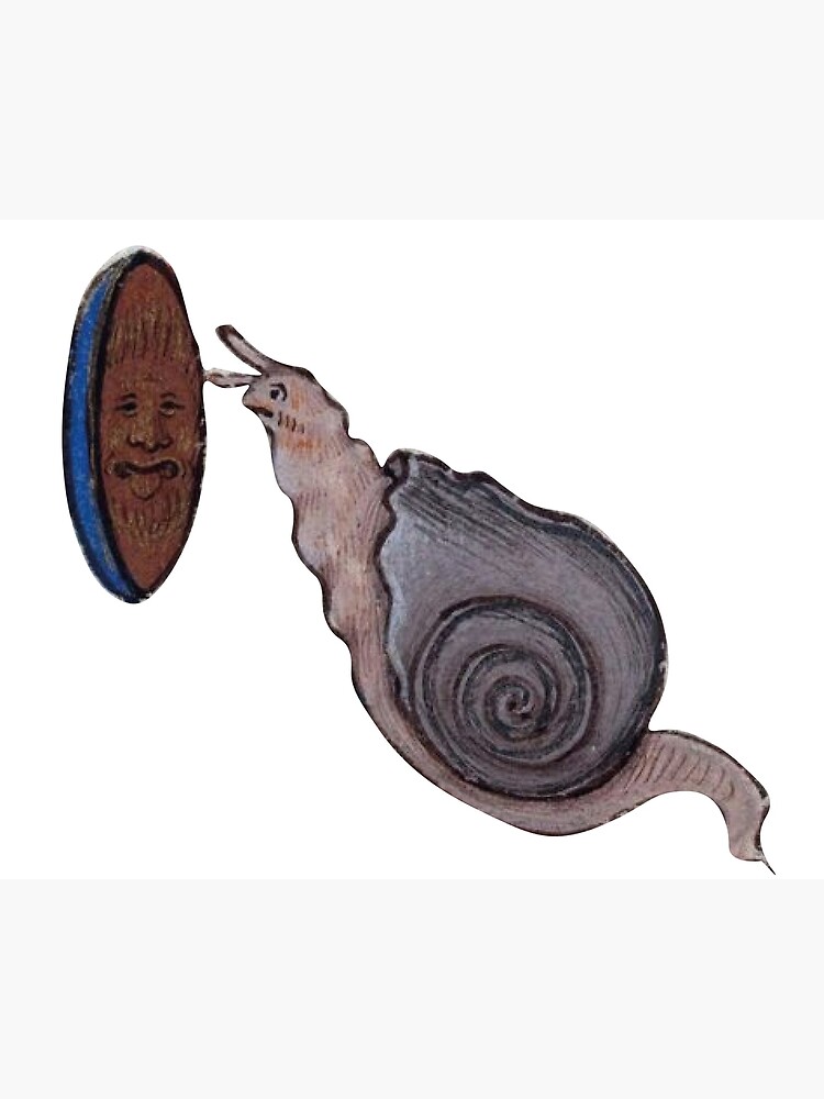 "Medieval snail meme" Poster by ocd-dot | Redbubble