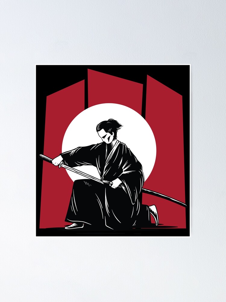 "Samurai Japanese traditional with katana sword" Poster by Kawalicious ...