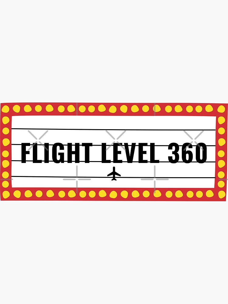 "Flight Level 360" Sticker for Sale by jetmike | Redbubble