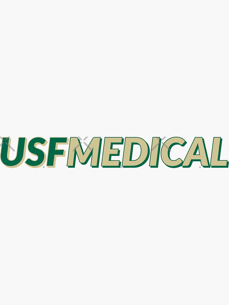 "usf medical" Sticker for Sale by p4percut | Redbubble