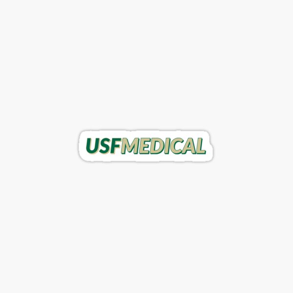 "usf medical" Sticker for Sale by p4percut | Redbubble