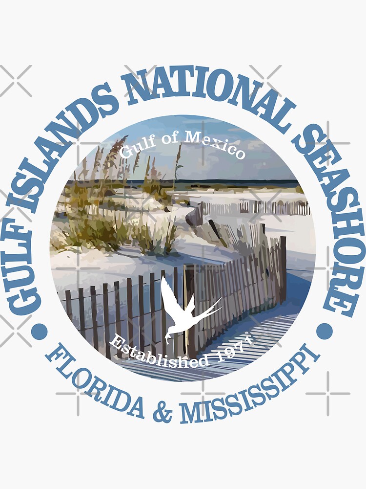 "Gulf Islands National Seashore (NP)" Sticker for Sale by curranmorgan ...