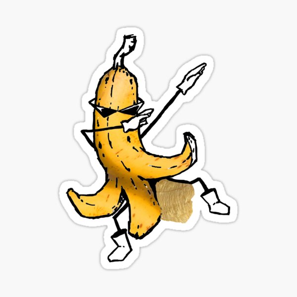 "Funny Dancing Banana" Sticker for Sale by WelderSurgeon | Redbubble