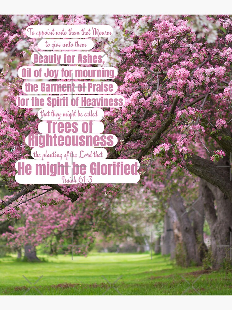 "Trees of Righteousness" Sticker by RisingAbove | Redbubble