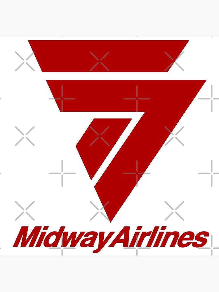"Midway Airlines logo circa 1983" Poster for Sale by northstardc4m ...