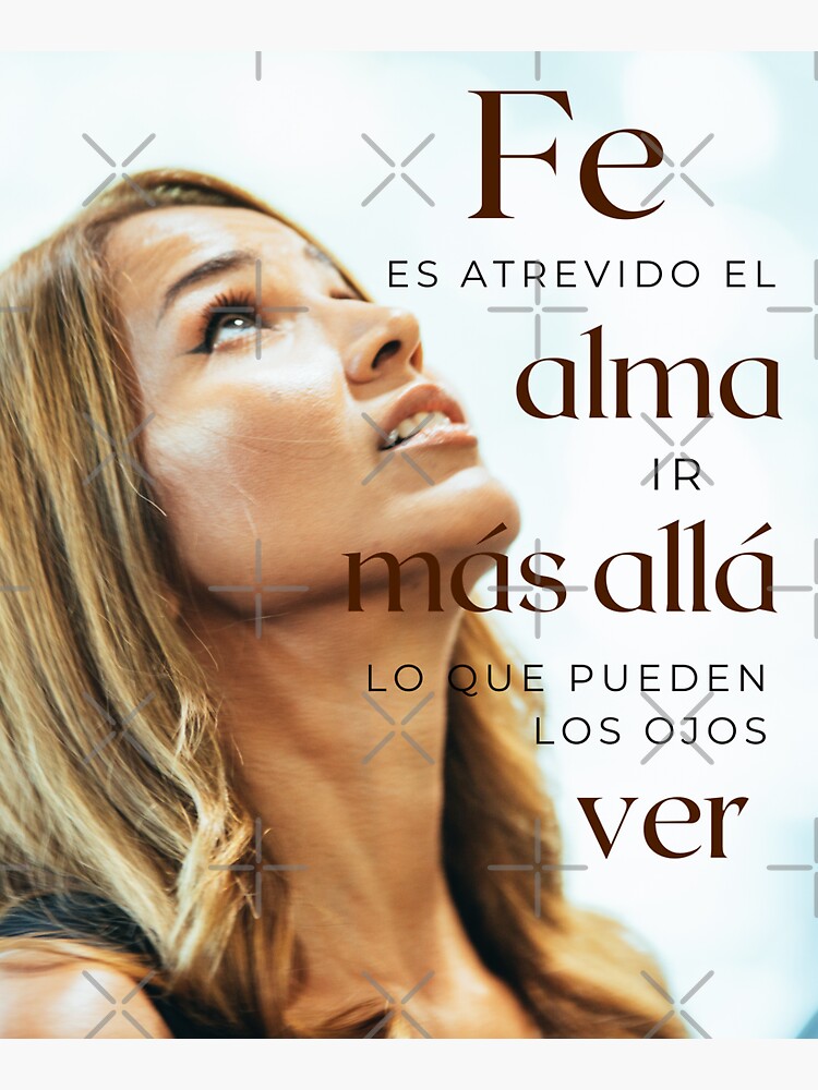 "la fe es audaz" Sticker for Sale by RisingAbove | Redbubble