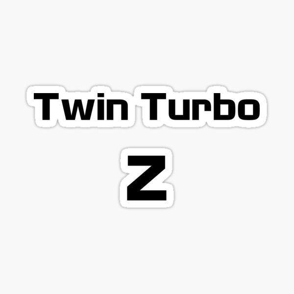 "Twin Turbo Z" Sticker by garykaz | Redbubble
