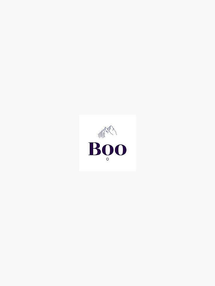"Boo Logo " Sticker for Sale by AliZ007 | Redbubble