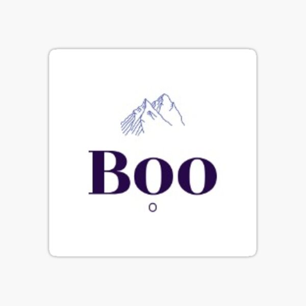 "Boo Logo " Sticker for Sale by AliZ007 | Redbubble