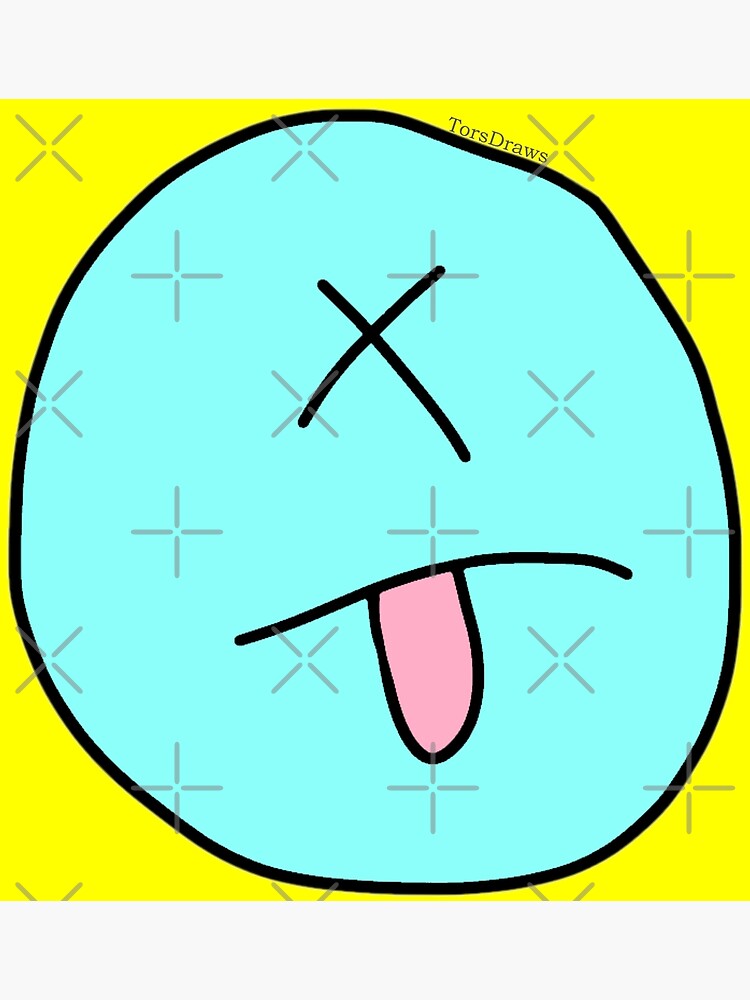 "Badly Drawn Monster Blue Cyclops Tongue Out" Poster by TorsDraws ...