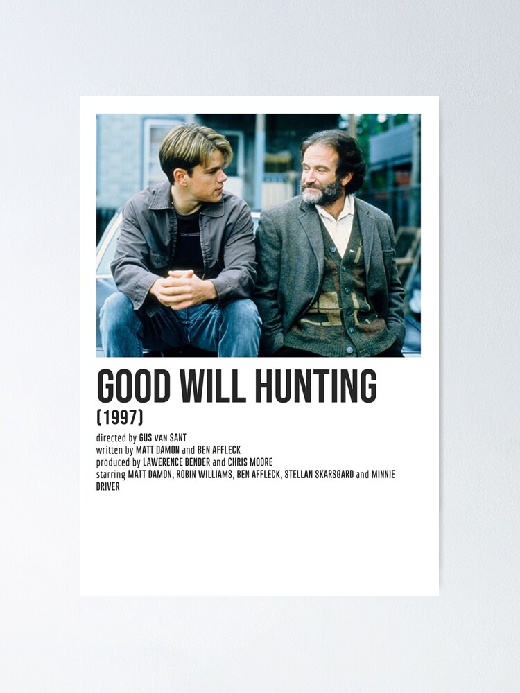 "GOOD WILL HUNTING POSTER " Poster for Sale by reesegivens | Redbubble