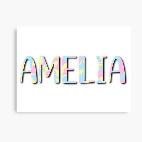 Custom Name Amelia Canvas Prints | Redbubble