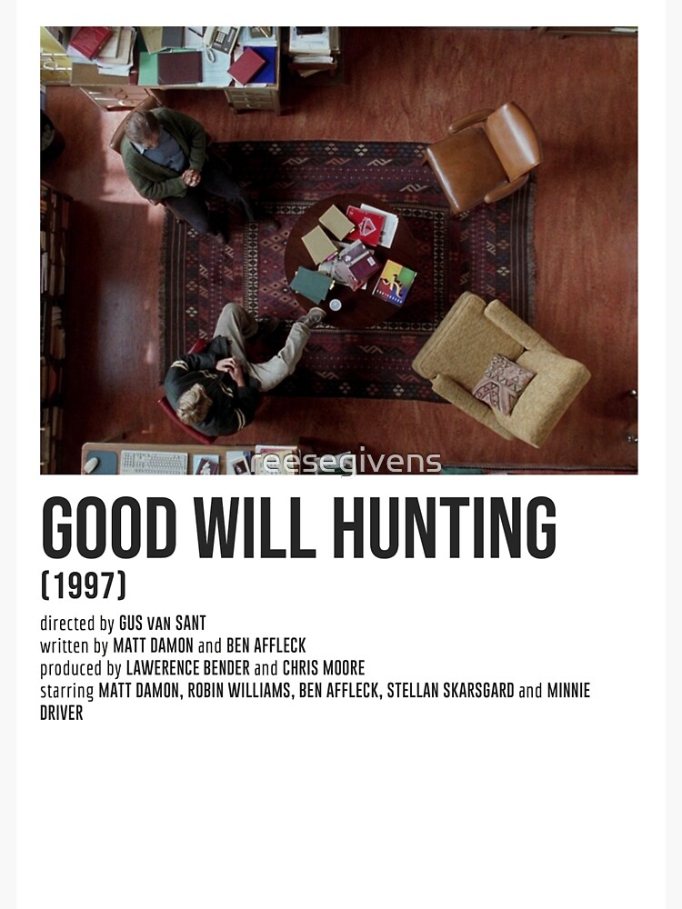 "GOOD WILL HUNTING Sean's office POSTER" Sticker by reesegivens | Redbubble