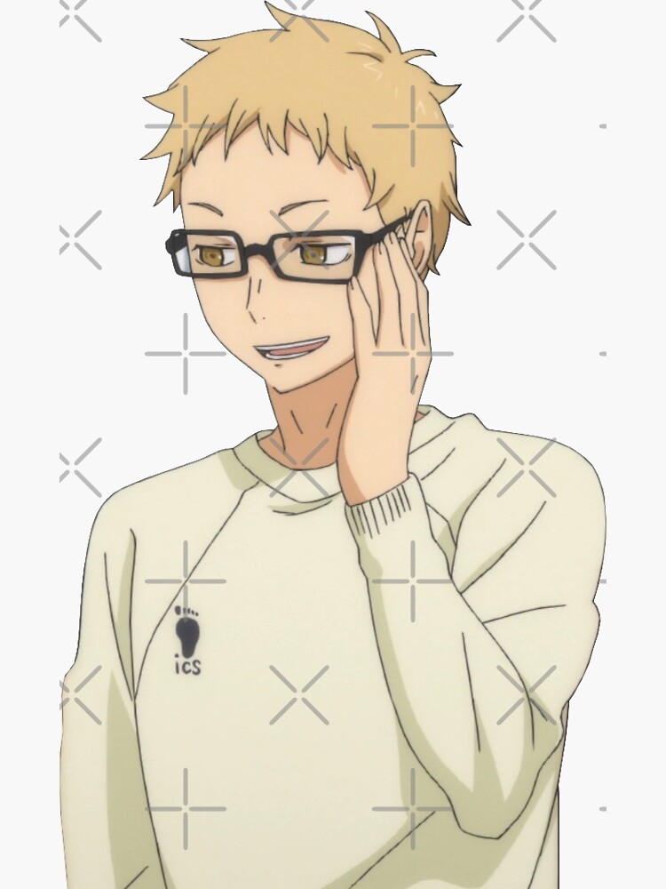 "Tsukki Gossip #2" Sticker for Sale by arsenaa | Redbubble