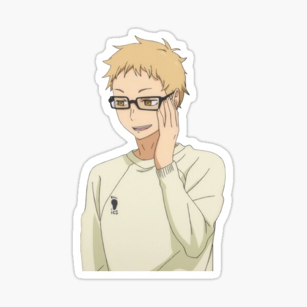 "Tsukki Gossip #2" Sticker for Sale by arsenaa | Redbubble