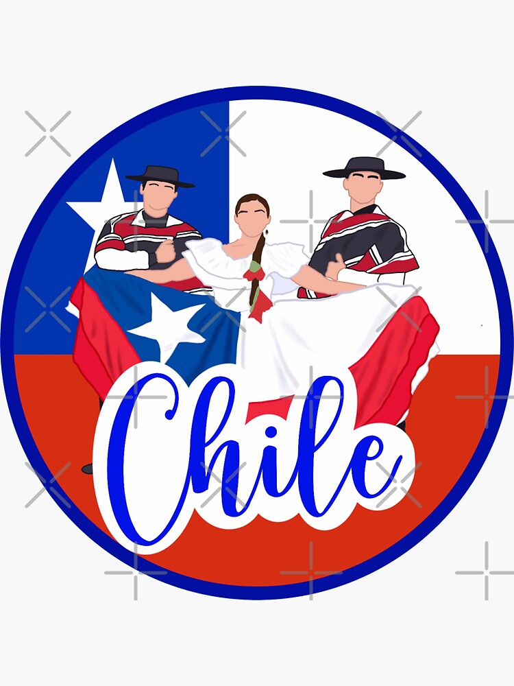 "Chile" Sticker for Sale by SimplyVanza | Redbubble