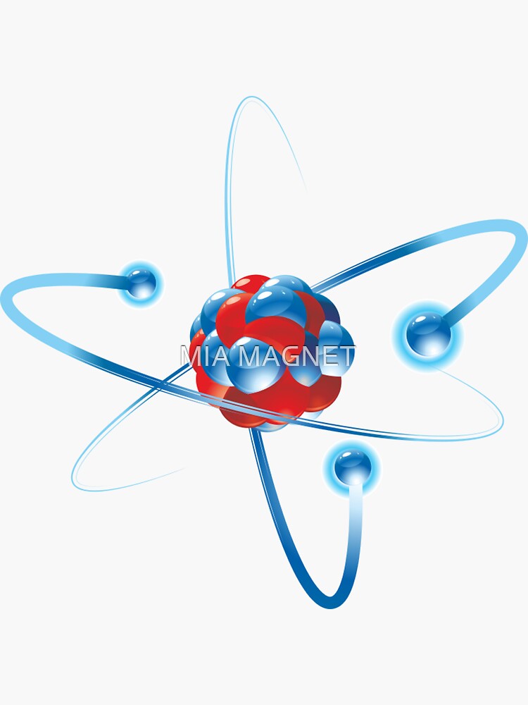 "Model of the Atom - STEM Chemistry Science" Sticker by boris-shekk ...
