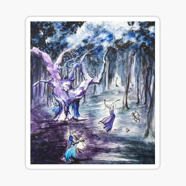 "Dance of the Fae" Sticker for Sale by aquawomanart | Redbubble