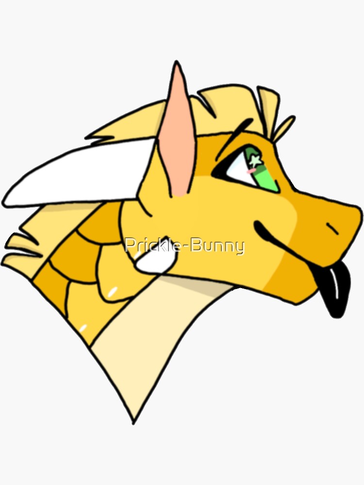 "Sunny from Wings of fire" Sticker by Prickle-Bunny | Redbubble