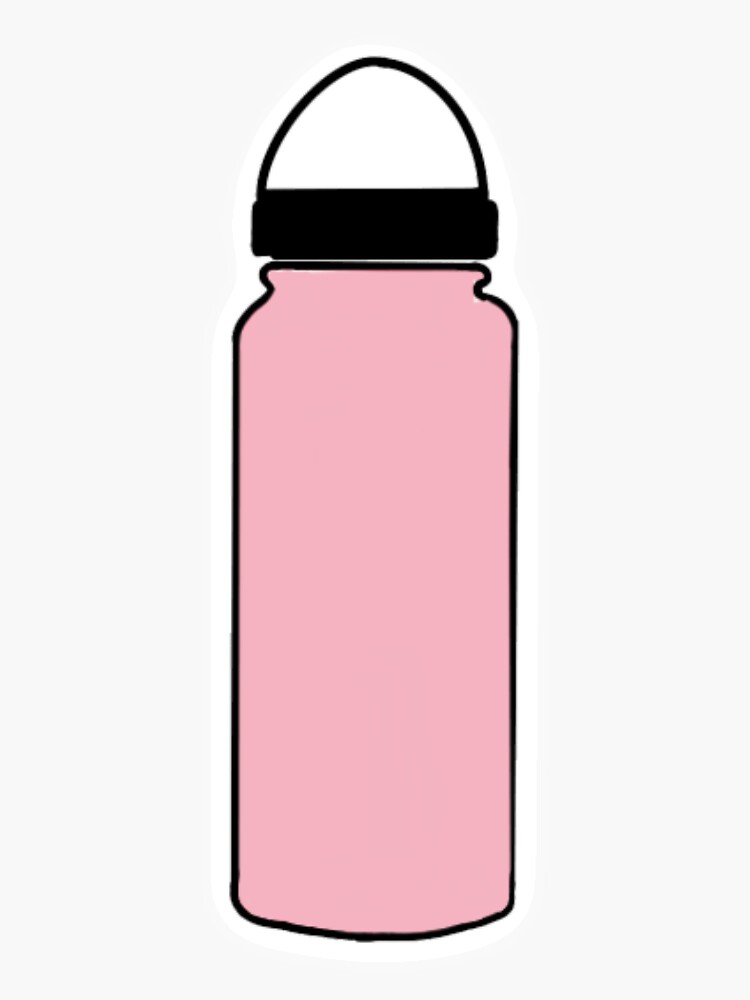 "Aesthetic pink hydro flask sticker" Sticker for Sale by SmileyStickz ...