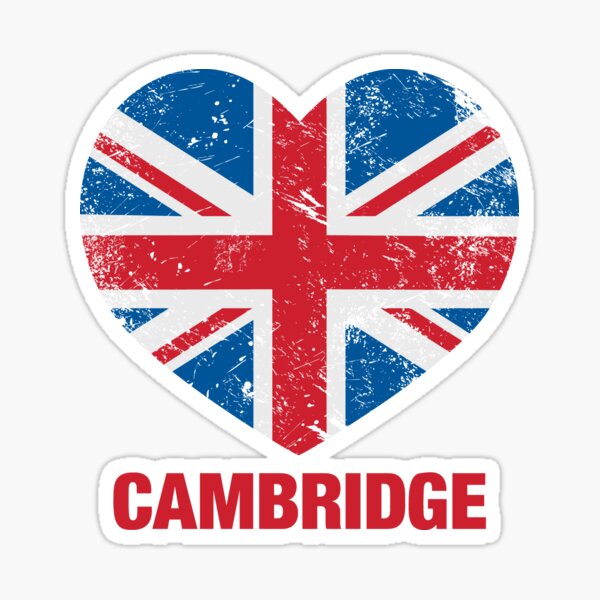 "Cambridge British Flag" Sticker for Sale by Kiwwwi | Redbubble