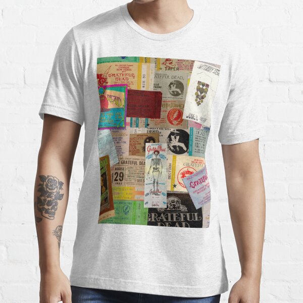 "Concert Ticket Stubs - Deadhead " T-shirt for Sale by Iheartrecords ...