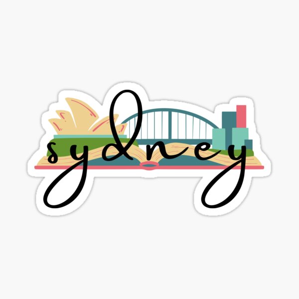 "Sydney Australia - Landmarks" Sticker for Sale by ClassyGeek1 | Redbubble