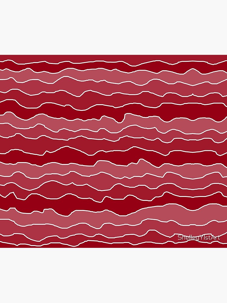 "Red with White Squiggly Lines" Tapestry for Sale by ShelleyYlstArt ...