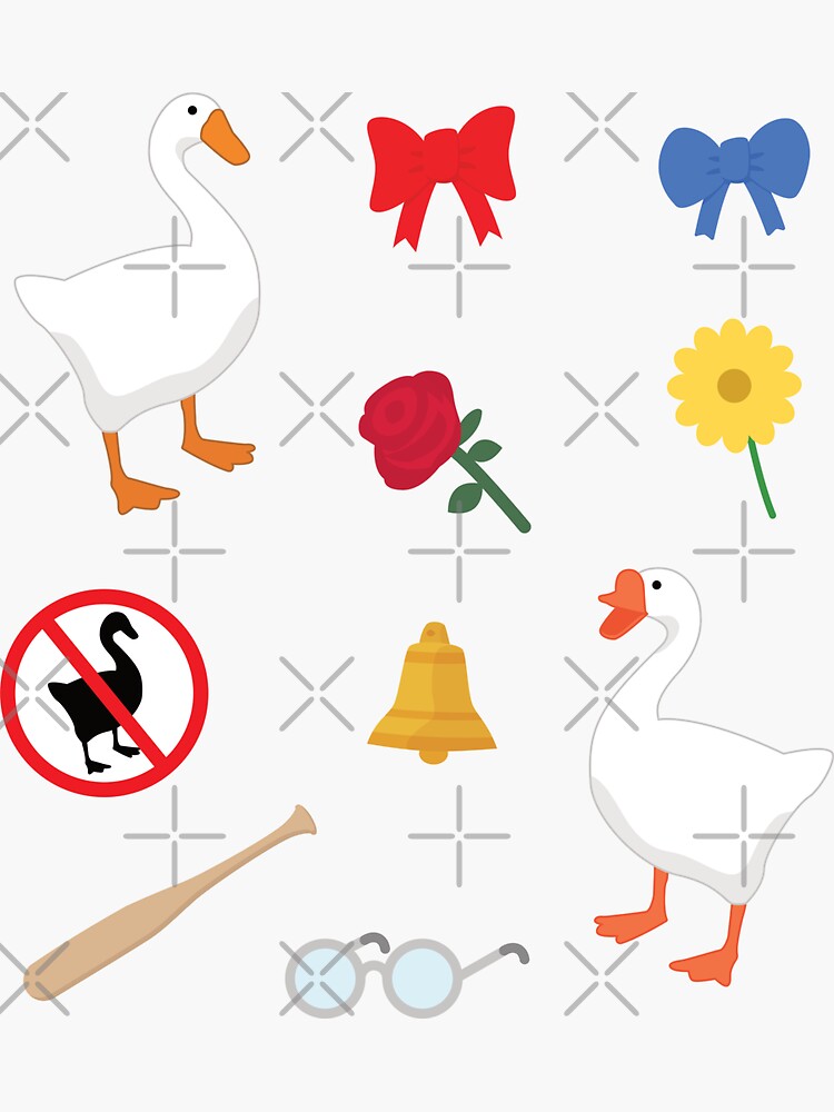 "Zwei Spieler Untitled Goose Game Sticker Pack" Sticker von ChailynReed ...