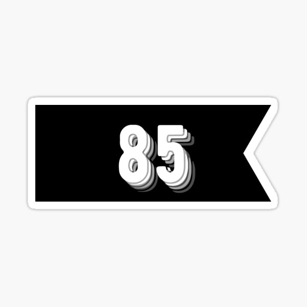 85 Number Logo White Sticker For Sale By Mirolub Redbubble 85-number-logo-white-sticker-for-sale-by-mirolub-redbubble