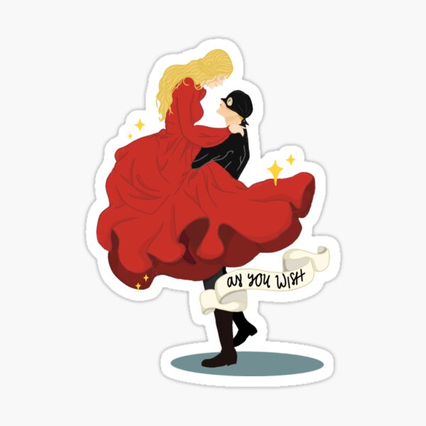 "As You Wish" Sticker for Sale by Anfisaflower01 | Redbubble